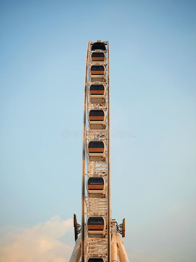 Ferris wheel from the side stock photo. Image of round - 91199458