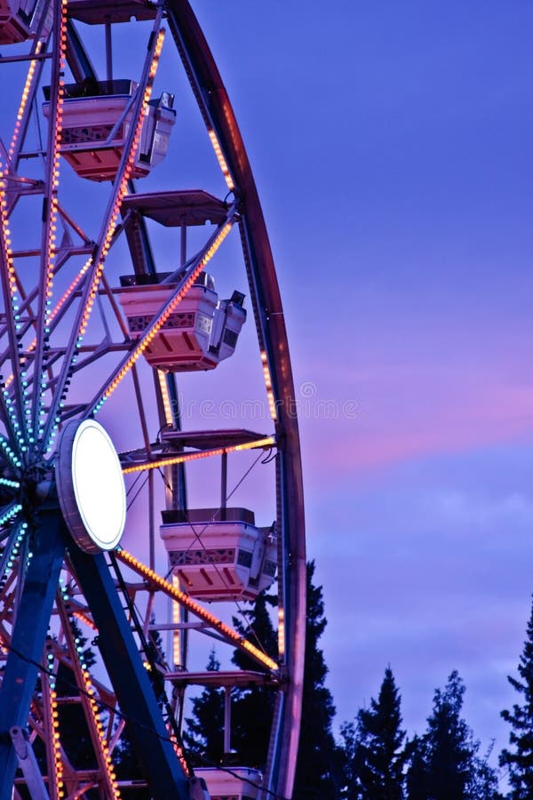 Ferris Wheel at Sunset stock image. Image of sunset, carnival - 18532919