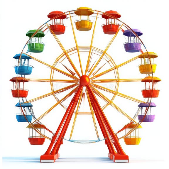 Ferris Wheel with a Transparent Background, Produced by Modern Stock ...