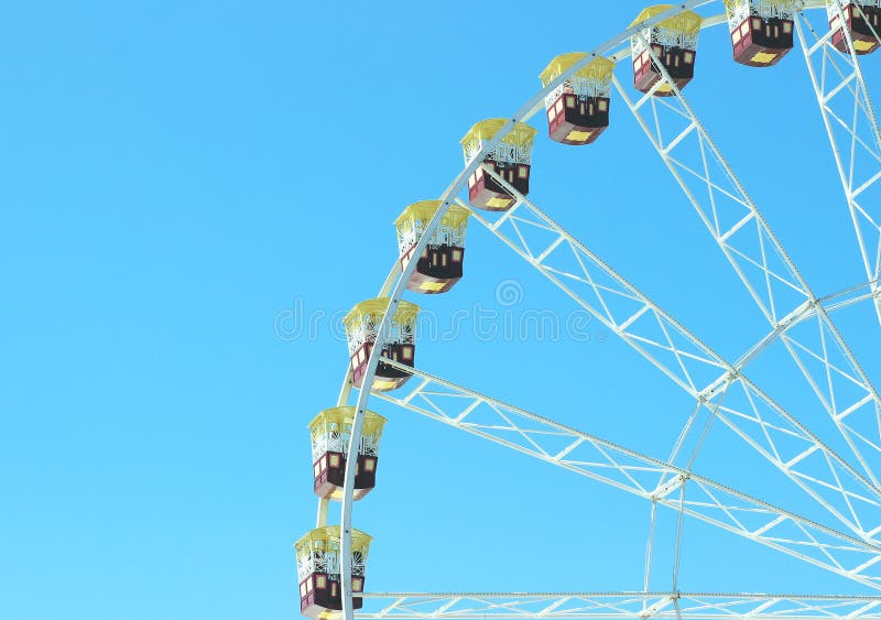 Ferris Wheel in Vintage Style Stock Image - Image of carousel, rotate ...