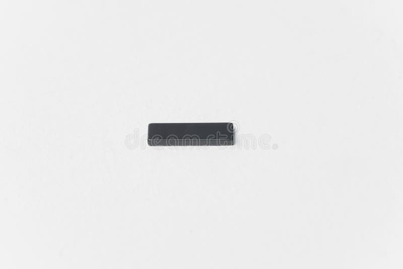 Ferrite Rectangular Magnet with North and South Pole Isolated on White ...