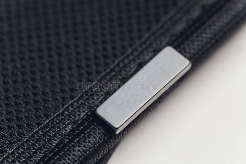 Ferrite Rectangular Magnet with North and South Pole Isolated on White ...