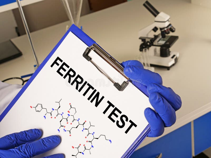 Ferritin Test is Shown Using the Text As Medical Concept Stock Image ...
