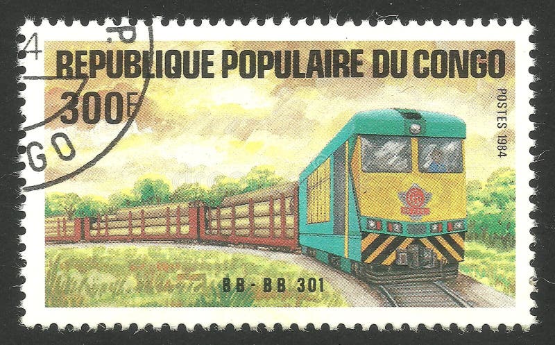 Ferrocarril Y Trenes De Congo Imagen editorial - Imagen de locomotora ...