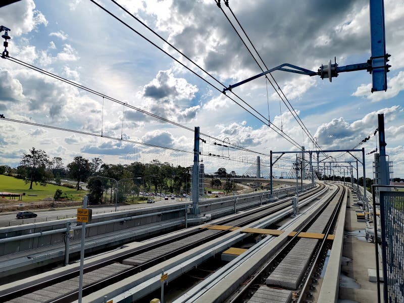 Ferrovia Metro - Sydney - Australia Immagine Stock - Immagine di ...