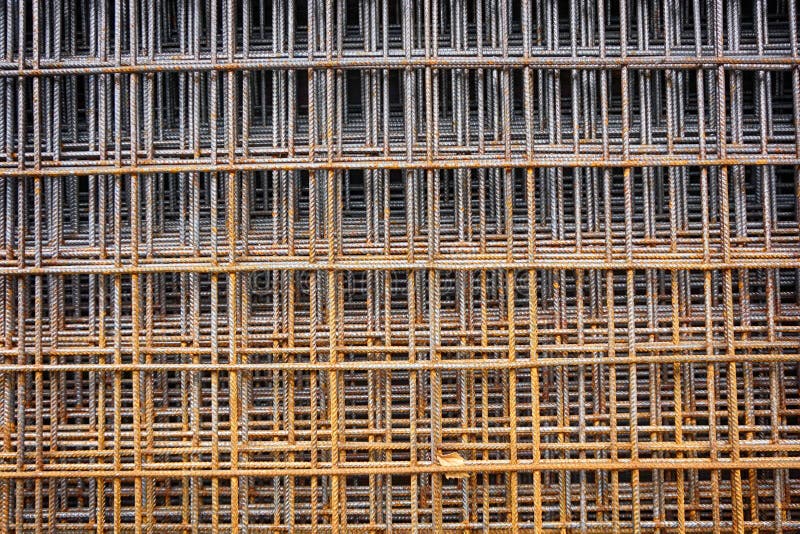 Ferruginous Steel Grid Texture Stock Photo - Image of metallic ...