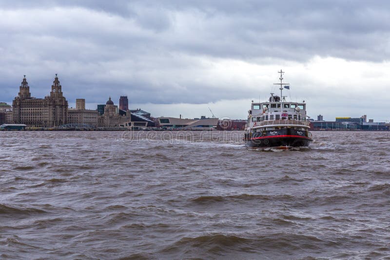 Ferry across the mersey editorial image. Image of merseyside - 87397295