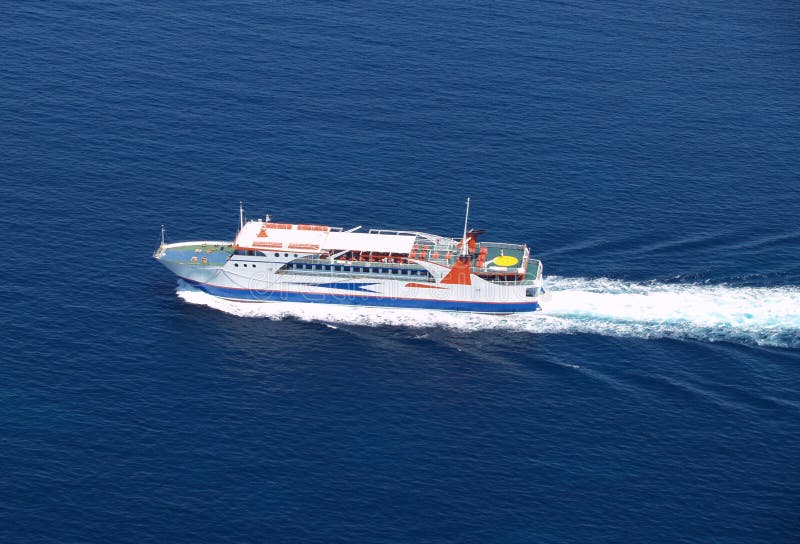 Ferry boat aerial stock photo. Image of water, naval, blue - 7223548