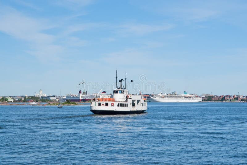 Ferry boat in Helsinki stock photo. Image of transportation - 31866924