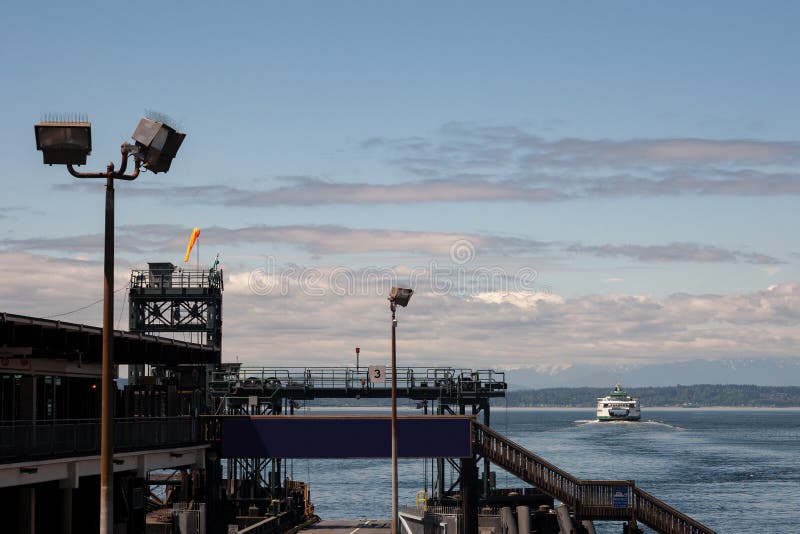 Seattle Ferry Terminal, Seattle, Washington State Stock Photo - Image ...