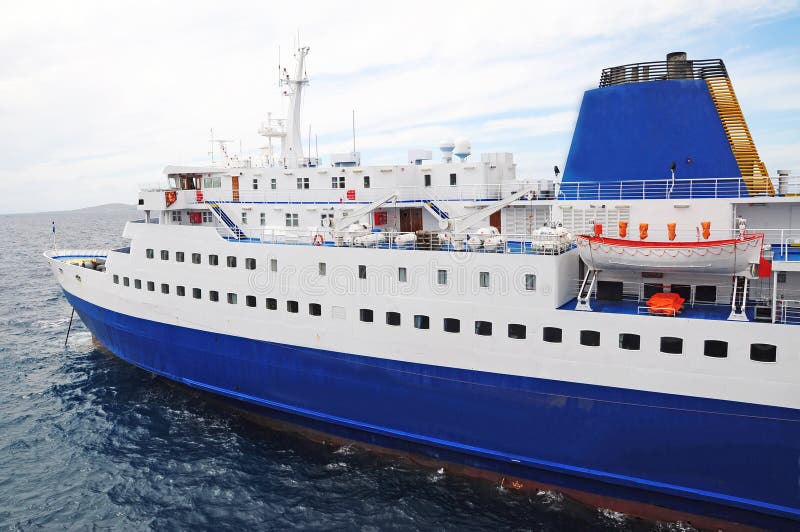 Ferry boat stock photo. Image of copy, bald, angle, aegean - 39923058