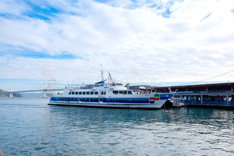 Ferry Boat San Francisco editorial stock photo. Image of area - 64296568