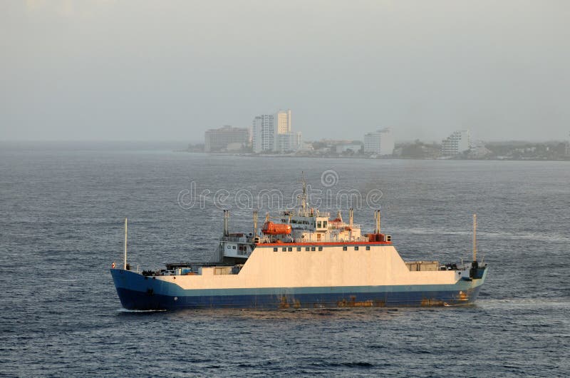 Ferry boat at sea stock image. Image of transport, ferry - 22138539