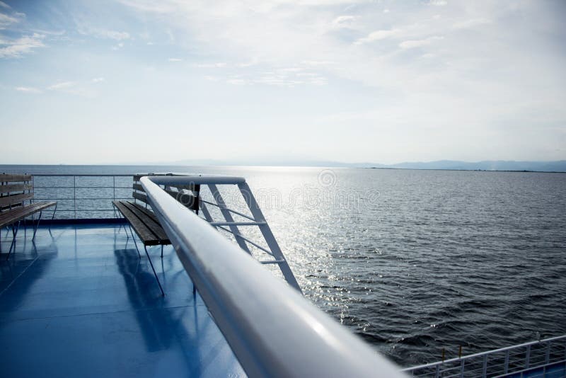 Ferry boat in the sea stock photo. Image of vacation - 56766888