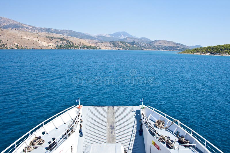 Ferry boat stock photo. Image of gracia, ship, crystal - 34171002