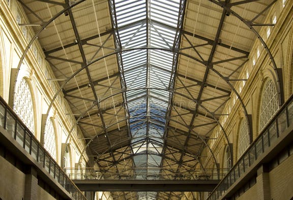 Ferry Building Interior stock photo. Image of symmetry - 11124260