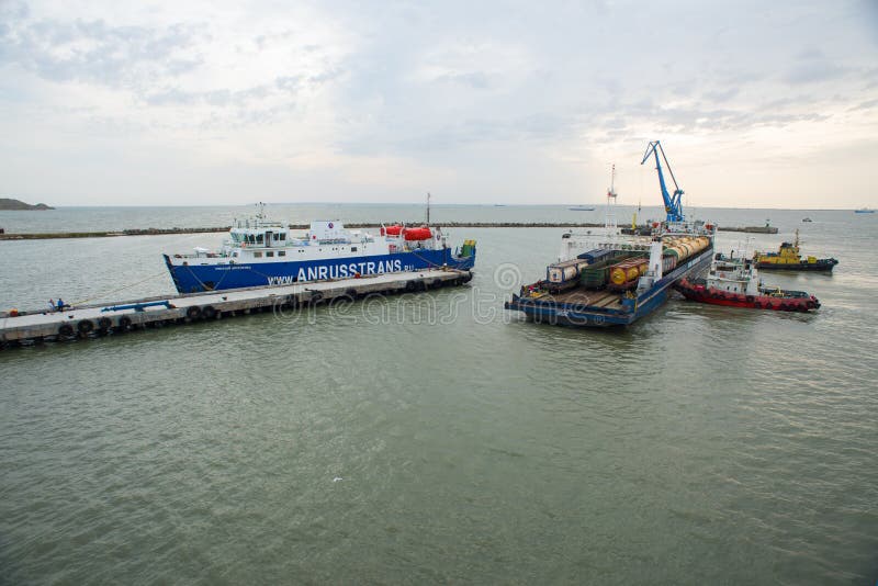 KERCH, CRIMEA - OCT. 2014: Port Krym Editorial Photography - Image of ...