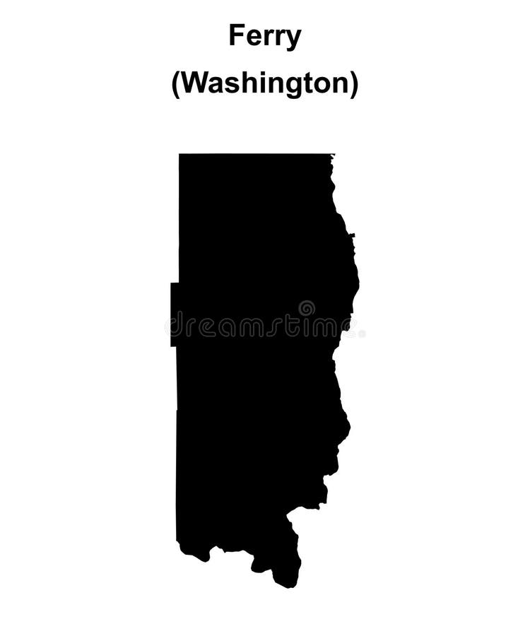 Ferry outline map stock vector. Illustration of boundary - 361874538