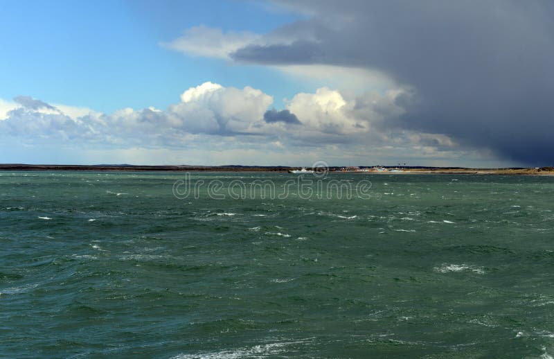 Ferry Crossing in the Magellan Strait. Editorial Photography - Image of ...