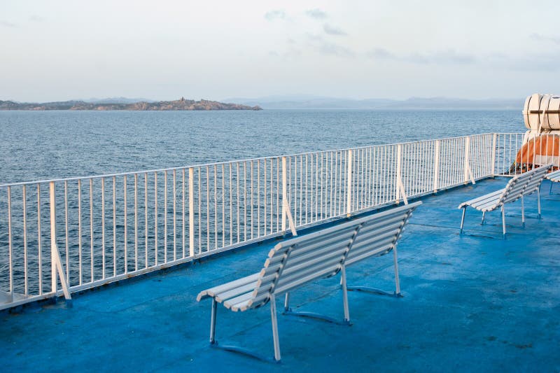 Ferry deck stock image. Image of shipping, blue, relaxation - 30942261