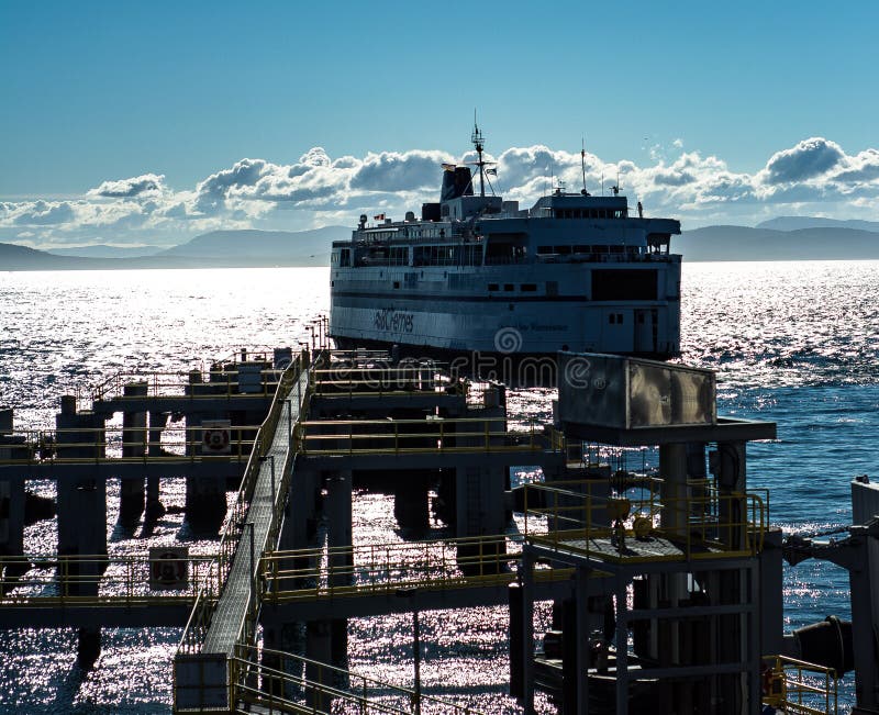 Ferry Docking in British Columbia Editorial Stock Image - Image of ...