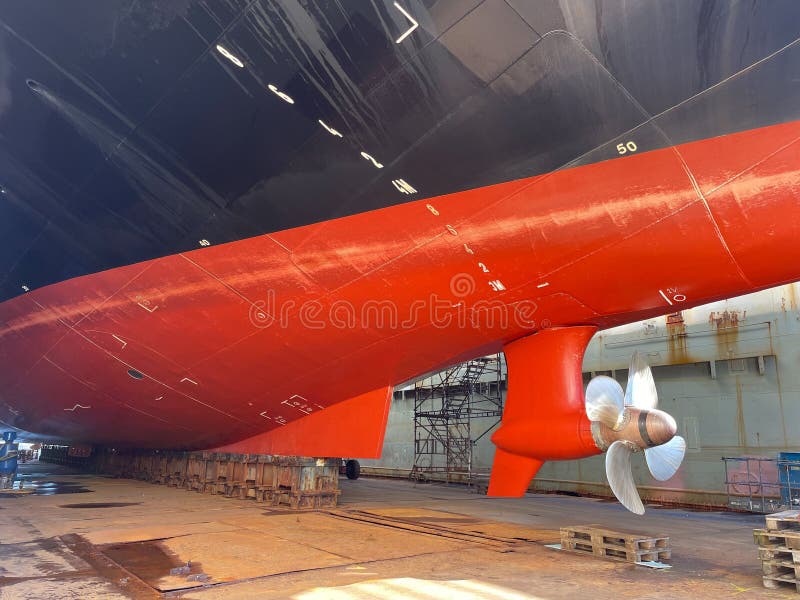 Ferry in Drydock for Maintenance Editorial Photography - Image of ship ...