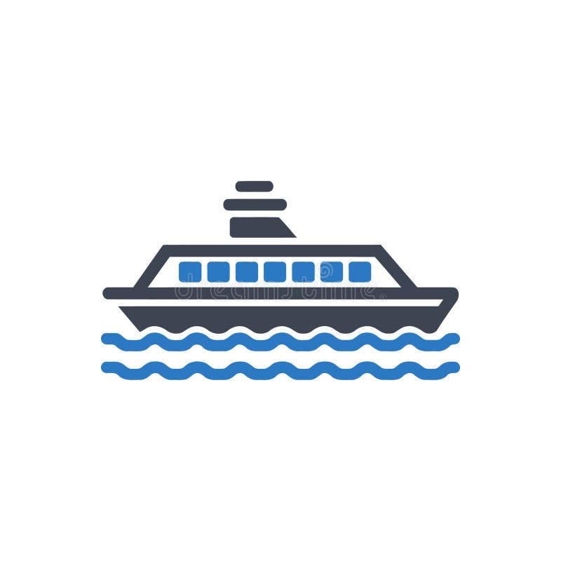 Ferry Icon stock vector. Illustration of transportation - 361728419