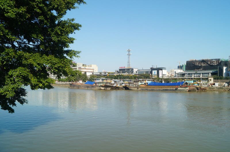 Ferry Landscape editorial stock photo. Image of guangzhou - 66384618
