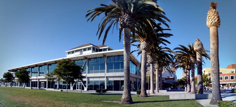 Ferry Lawn and Jack London Square Panoramic Editorial Stock Image ...
