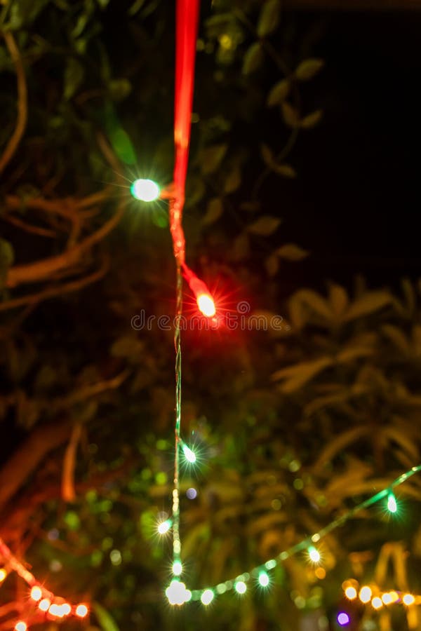 Ferry Light Bokeh Effect at Night from Different Angle Stock Photo ...