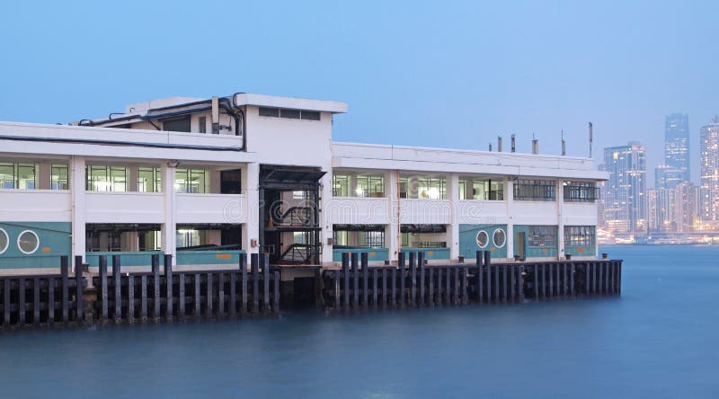 Ferry Pier stock image. Image of light, peak, cityscape - 21093261