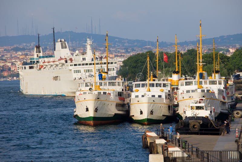 Ferry Port in Istanbul stock image. Image of large, transport - 20143697