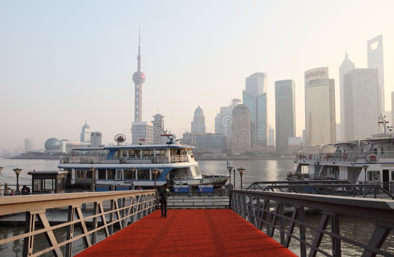 Huangpu River Ferry, Shanghai Editorial Photography - Image of tirp ...