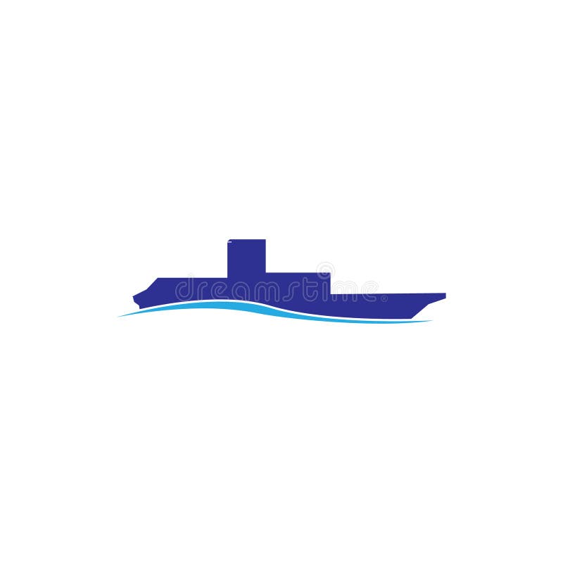 Ferry ship boat Waves Logo stock illustration. Illustration of travel ...