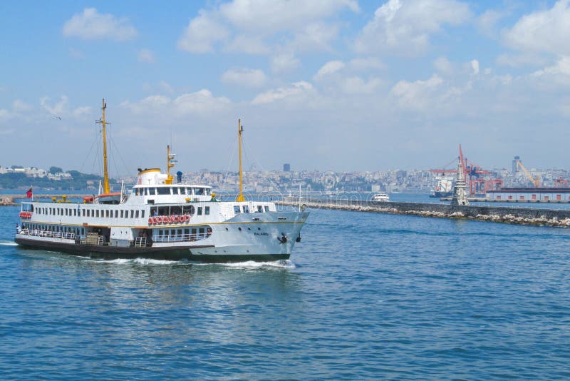 Ferry Ship in a Harbour in Istanbul Editorial Photo - Image of eastern ...