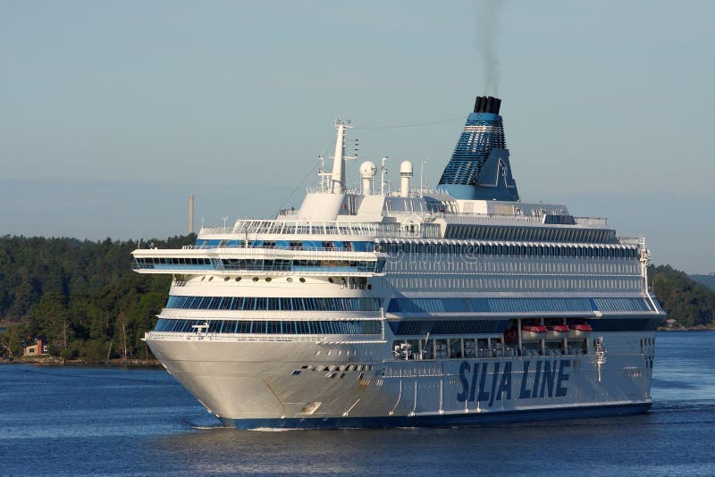 Ferry Silja Line editorial stock photo. Image of water - 21053938