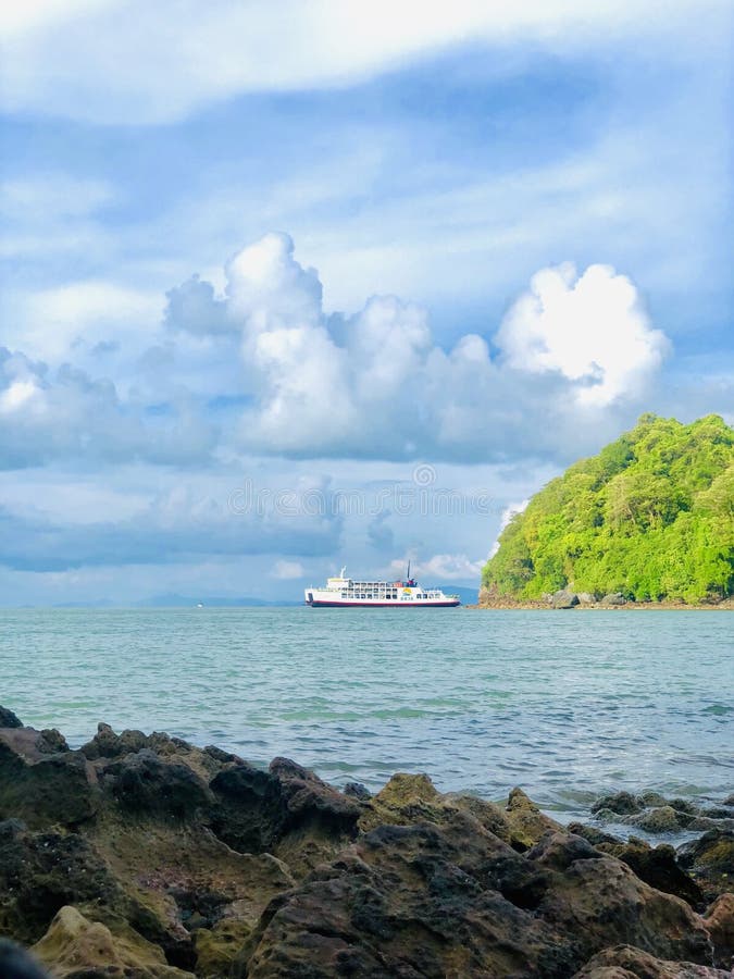 Ferry with sky stock photo. Image of summer, ferry, background - 149579694