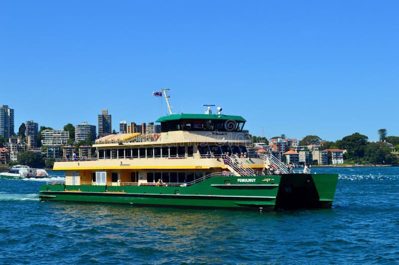 A Ferry on Sydney Harbor, Australia Editorial Photo - Image of high ...