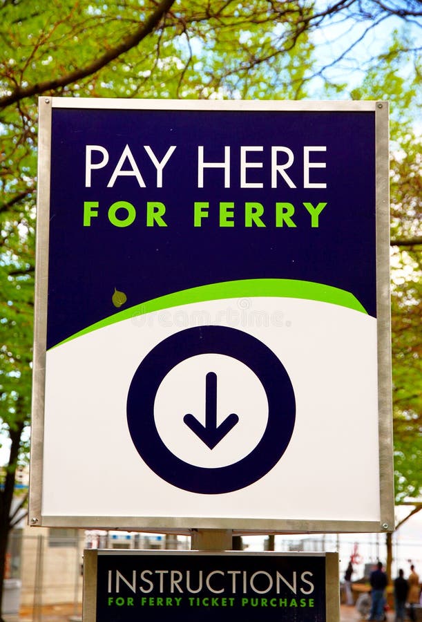 Ferry Tickets Sign stock image. Image of water, boat - 19627469