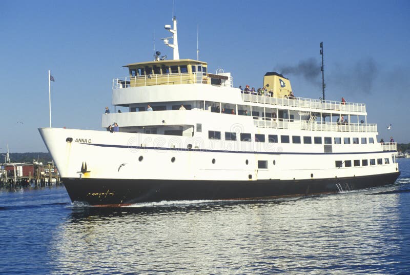 The Ferry To Block Island In Point Judith, Rhode Island Editorial Stock ...