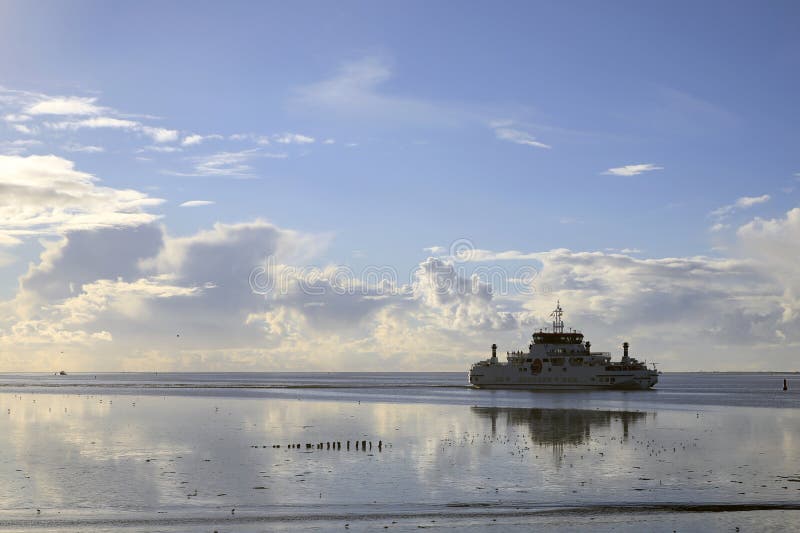 Ferry To the Dutch Islands, Holwerd Stock Photo - Image of friesland ...