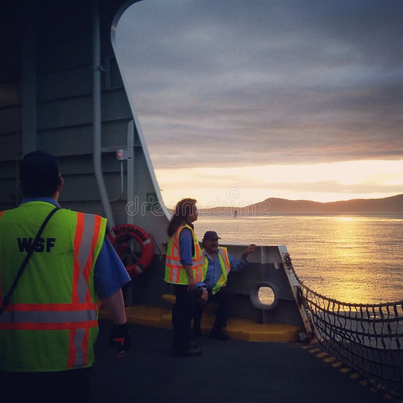Ferry workers editorial stock image. Image of anacortes - 81071879