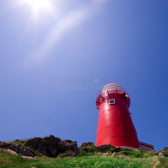 Ferryland Lighthouse stock photo. Image of light, happy - 3132058