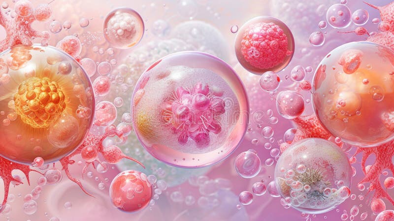 Fertilised Cell Development. Stages from Fertilization Stock Photo ...