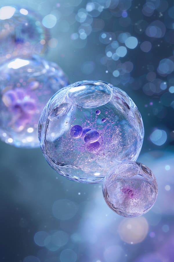 Fertilised Cell Development. Stages from Fertilization Stock Photo ...