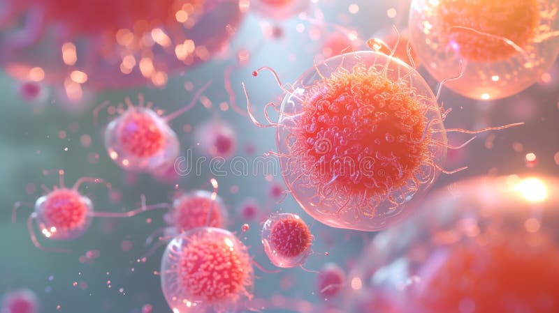 Fertilised Cell Development. Stages from Fertilization Stock Image ...