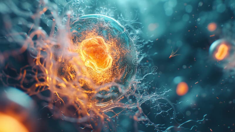 Fertilised Cell Development. Stages from Fertilization Stock Image ...