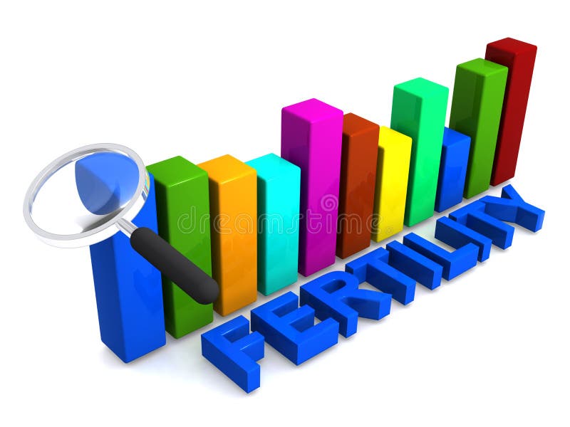 Fertility graph stock illustration. Illustration of chart - 132641542