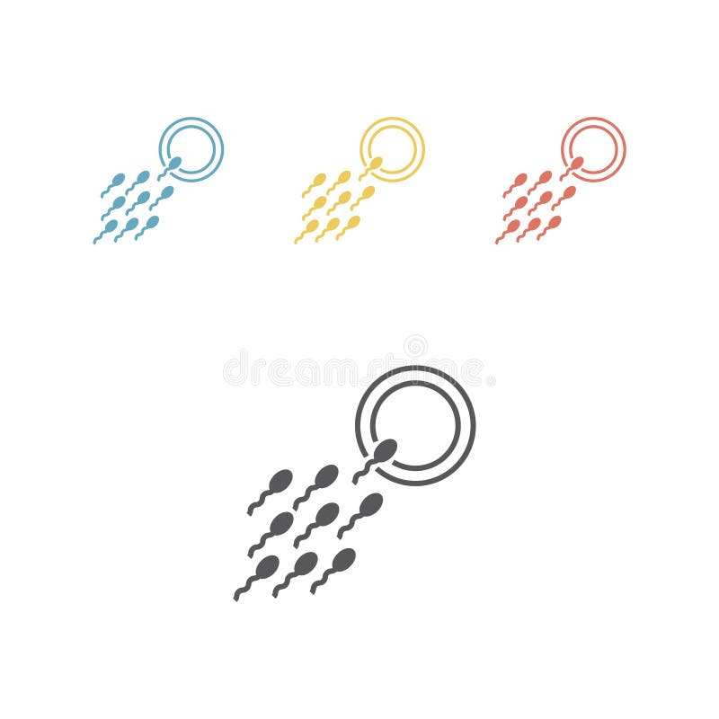 Fertilization Icon Vector. stock vector. Illustration of insemination ...
