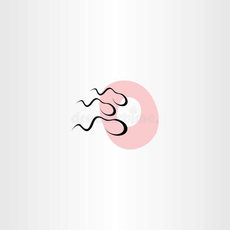 Fertilization Of An Egg By A Sperm Stock Vector Illustration Of